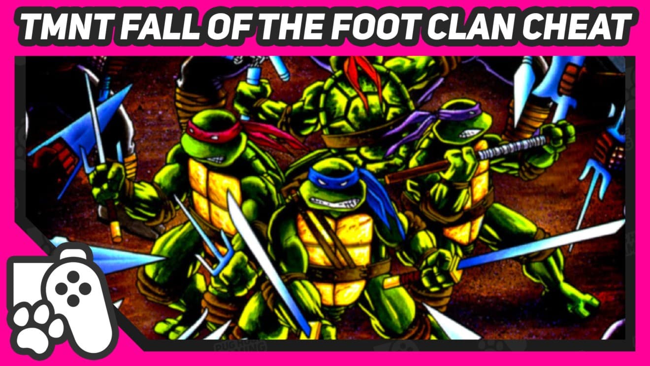 TMNT Fall of The Foot Clan - Game Boy Cheat: Konami Code - Replenish Health